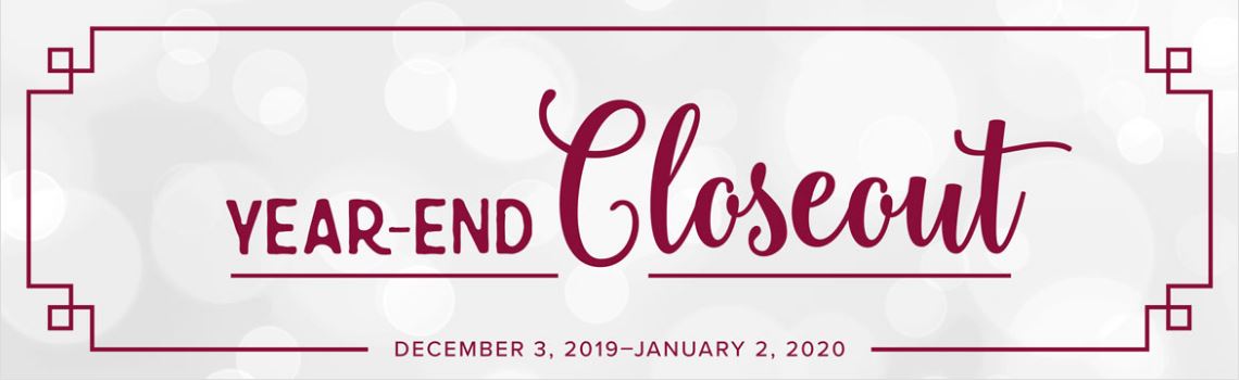 YEAR-END CLOSEOUT EVENT